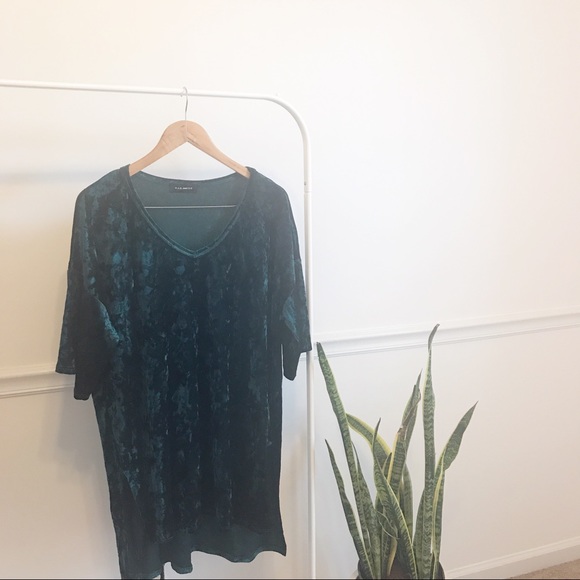 rae mode | Tops | Rae Mode Boutique Green Velvet Tunic Top M | Poshmark